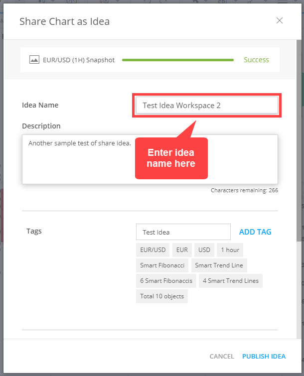 SmartTrader: Share Chart as Idea | SmartTrader Help Center