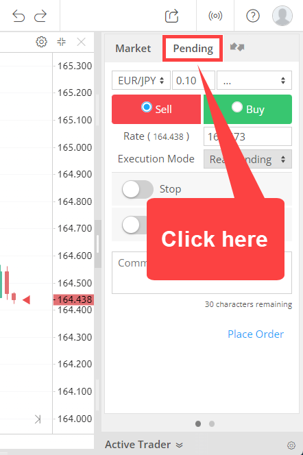 SmartTrader: Place a Pending Order | SmartTrader Help Center