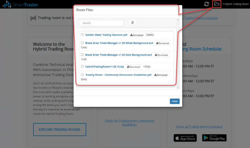 SmartTrader: How To Access the SmartTrader Trading Room Resources | SmartTrader Help Center