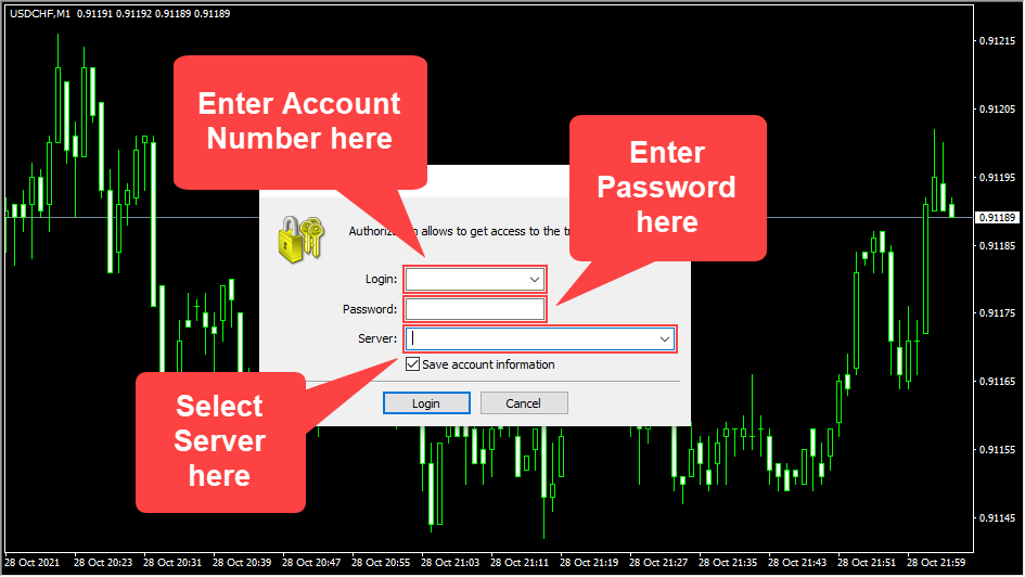 MT4: Log In To The Platform | SmartTrader Help Center
